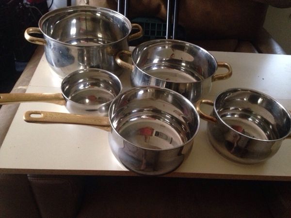 Command Performance Gold Cuisine Cookware 5 piece set for Sale in ...