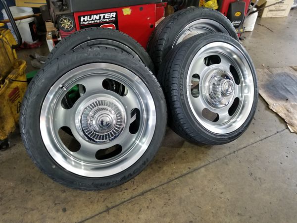 18 inch chevy rally wheels and tires for Sale in Wellington, FL - OfferUp
