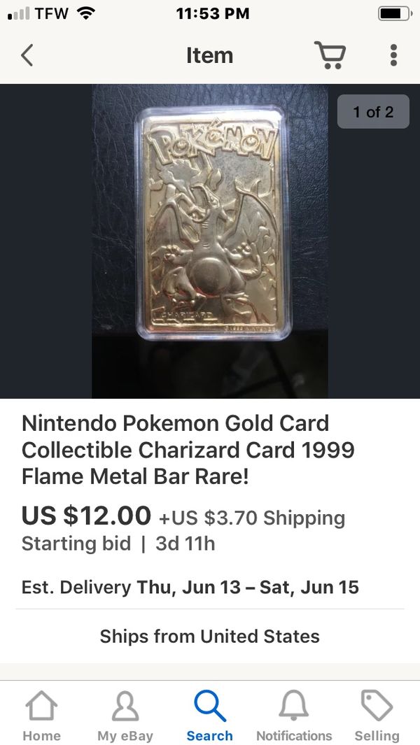 PokeMon Gold Bar!! 1999 for Sale in Syracuse, NY - OfferUp