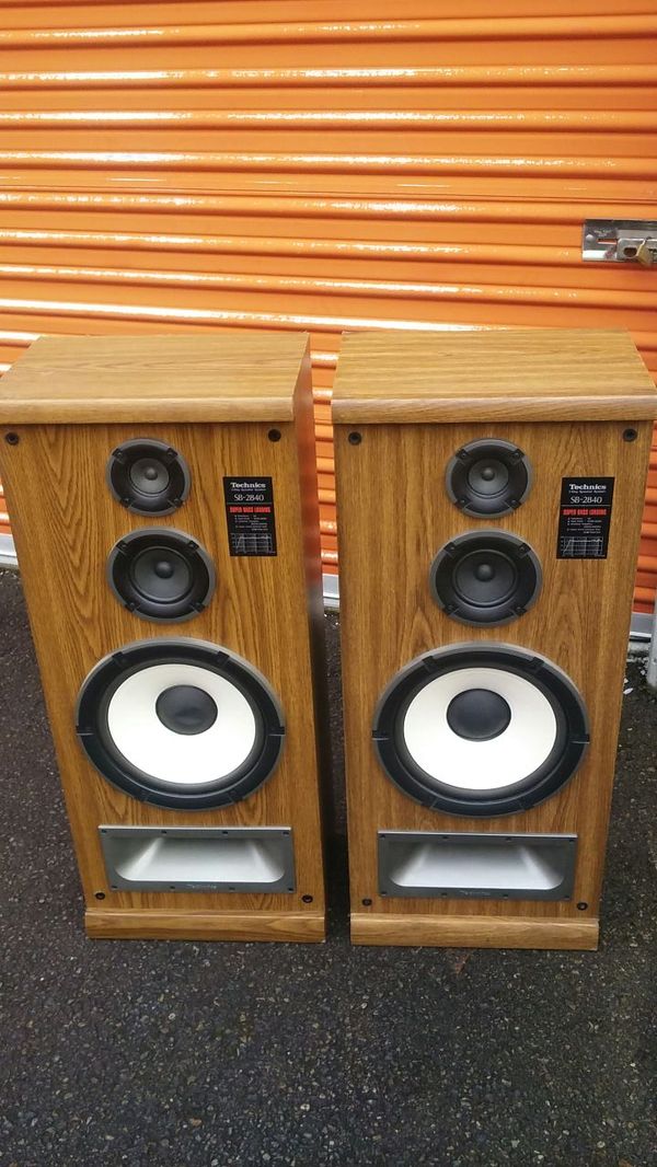 Vintage Technics 3 way Speaker System SB 2840 Super Bass Loading vintage-technics-3-way-speaker-system-sb-2840-super-bass-loading