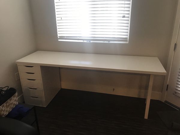 IKEA LINNMON / ALEX Table, white, 78 3/4x23 5/8 " for Sale in Cerritos ...