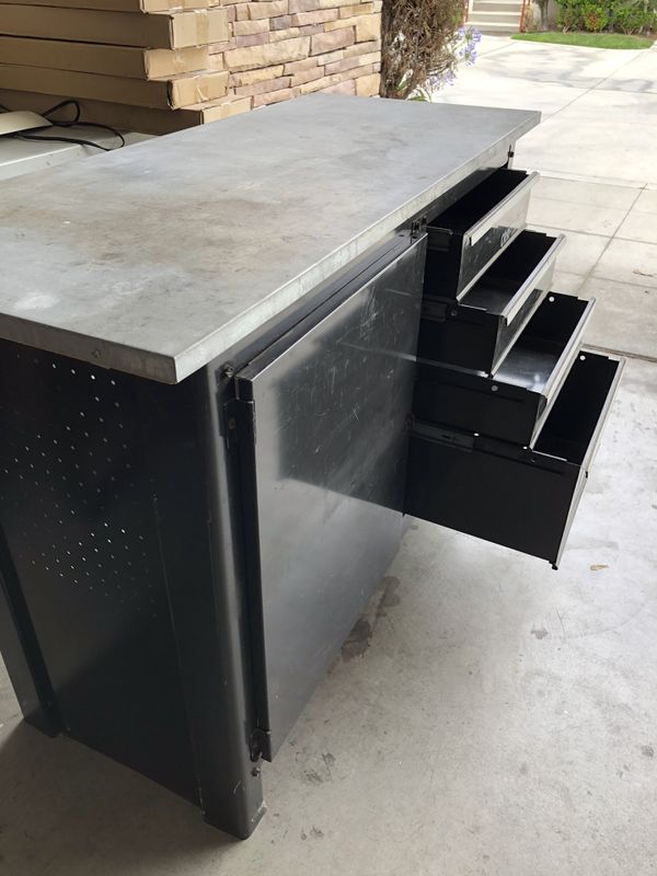 Craftsman 4-Drawer Ball-Bearing Workbench with Galvanized Top for Sale ...