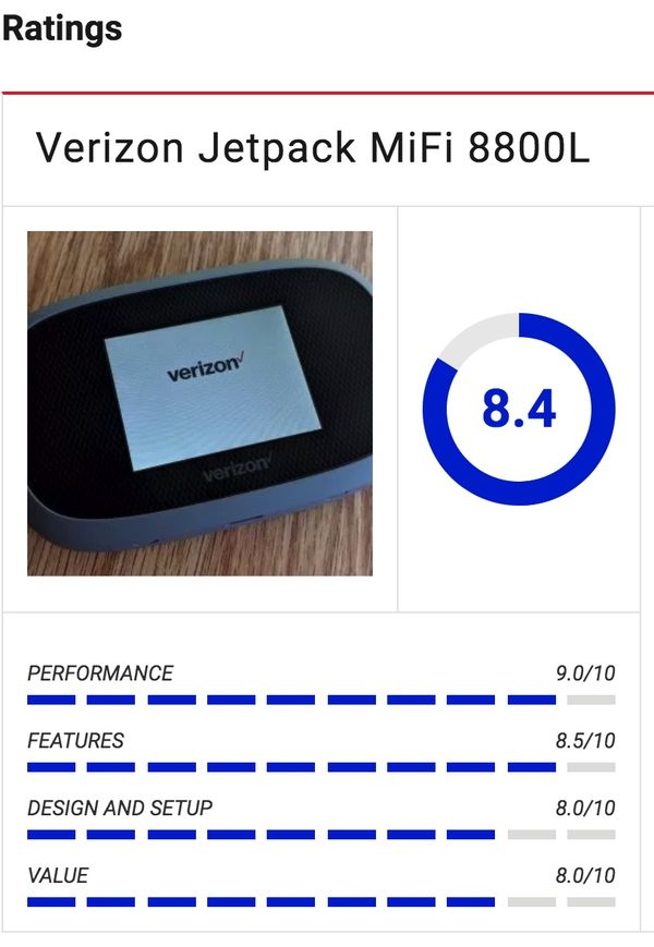 Verizon JETPACK MIFI 8800L 4G for Sale in Cathedral City, CA - OfferUp