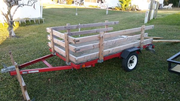 4 x 8 Utility Trailer (with side rails and ramps) for Sale in Lake ...
