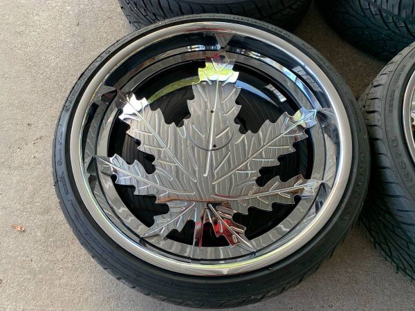 New 22” DUB floater Rims And Tires 5 Lug Universal Bolt pattern 22s 22 ...