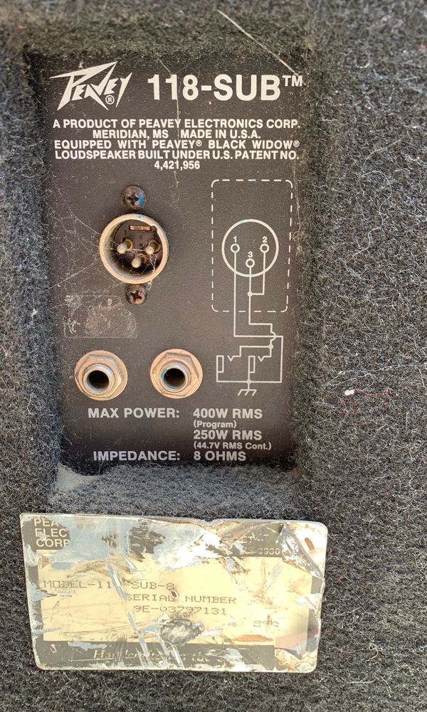 Peavey 118-SUB-8 for Sale in San Antonio, TX - OfferUp