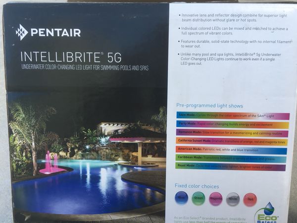 Pentair Intellibrite 5G Color Changing LED Pool Light for Sale in Miami ...