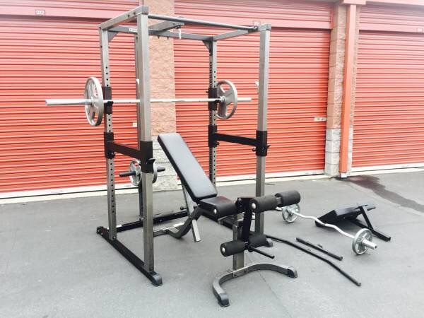 Parabody squat rack bench press fittness & gym equipment weights weight ...