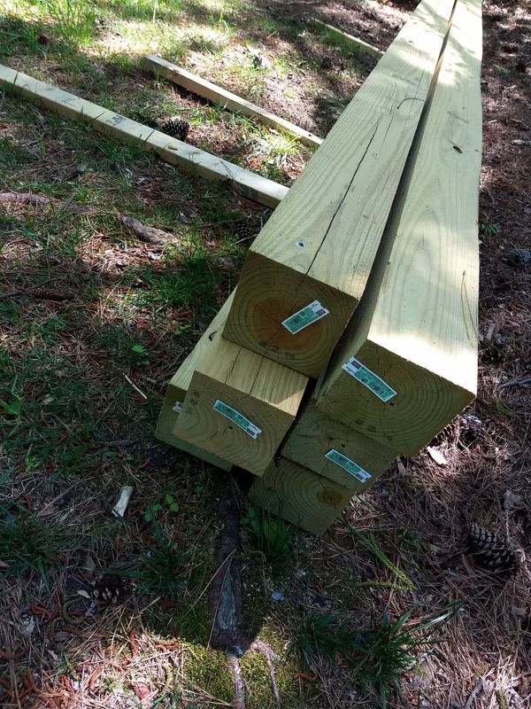 Five 5 6x6x16 Pressure Treated Posts For Sale In Norfolk VA OfferUp