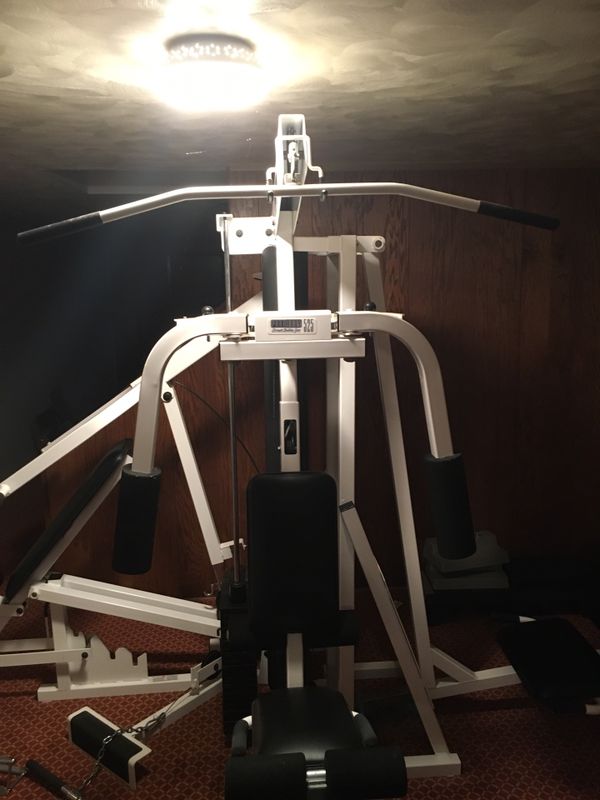 Parabody 525 Home Gym: leg press, row, incline bench, lat pull down ...