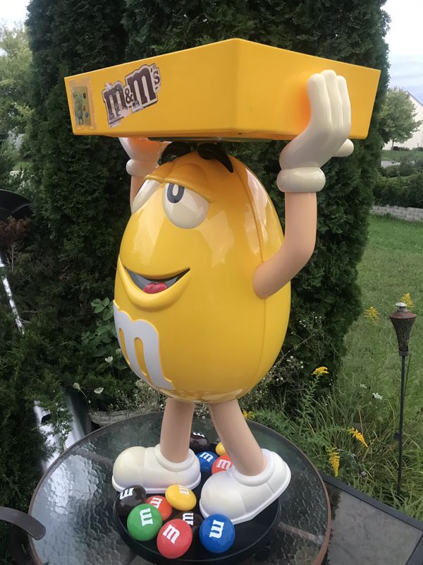 Yellow Peanut M&M Character Candy Store Display with Storage Tray ...