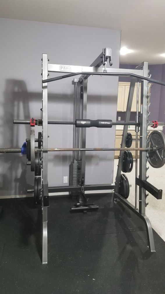ParaBody Smith Machine plus Squat Rack, More in description for Sale in ...