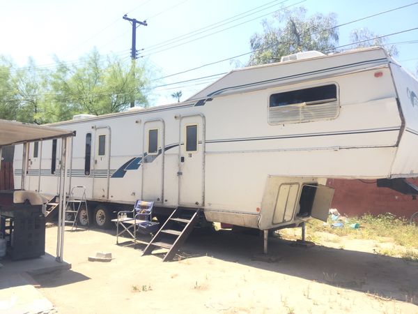 40 ft RV bunker trailer mobil home MAKE offer Need Gone Now for Sale in ...