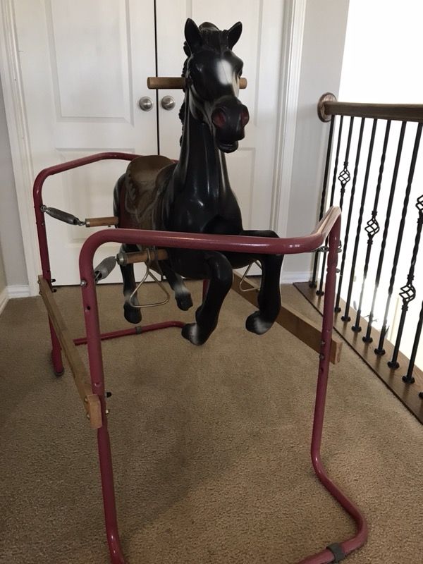 Vintage Black Beauty Spring Rocking Horse for Sale in Pflugerville, TX ...