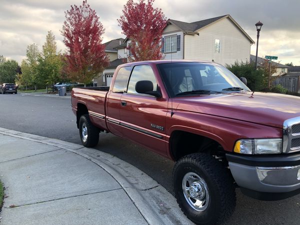 99 Dodge ram 2500 Quad cab 4 x 4 5.9 Coming diesel Low miles for Sale ...