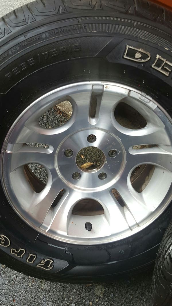 Ford Ranger 16 inch rims with (3/4cm tread)Firestone destination tires ...