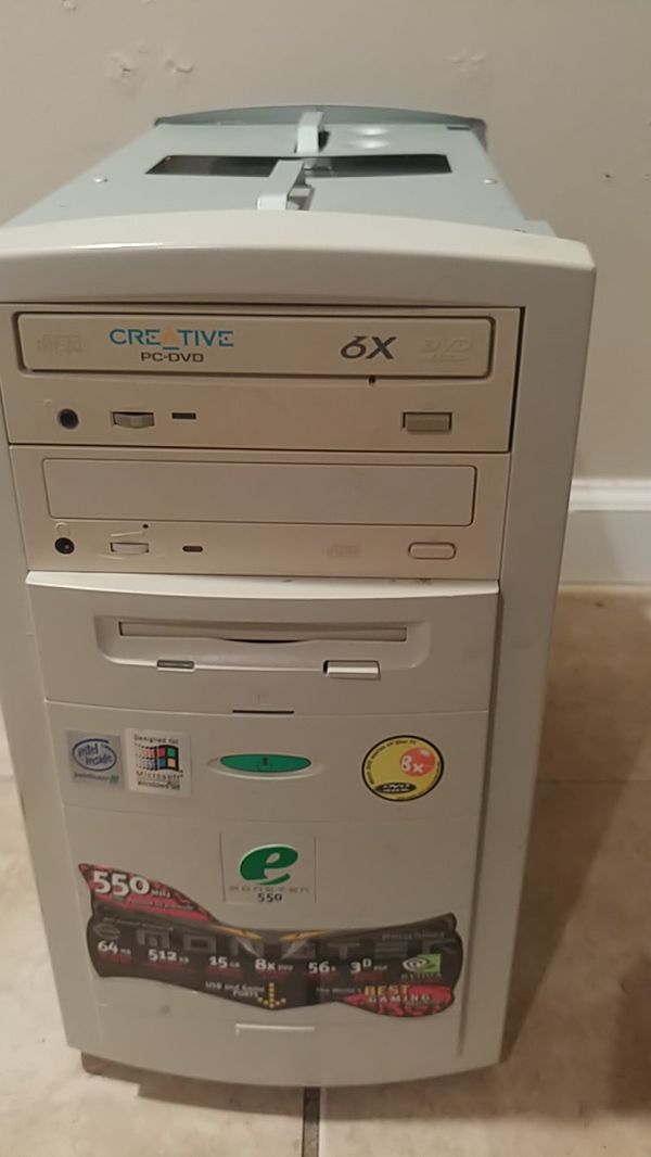 eMachines eMonster 550 - 1998 Vintage Gaming PC for Sale in Washington ...