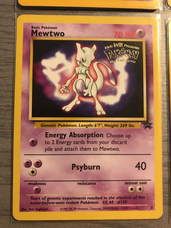 Pokémon Mewtwo bundle!!! Shadowless/2nd Edition/ promo! for Sale in ...