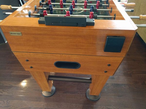 Harvard Foosball Table With Electronic Scoring Excellent Condition harvard-foosball-table-with-electronic-scoring-excellent-condition
