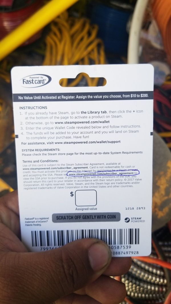 Steam cards $200 my friend got it but he is not going to use! He is ...