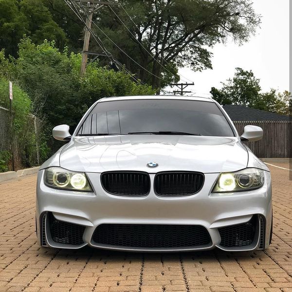 Bmw E90 3 series 2006 2008 M4 Style Front Bumper W Lip Optional 50 More