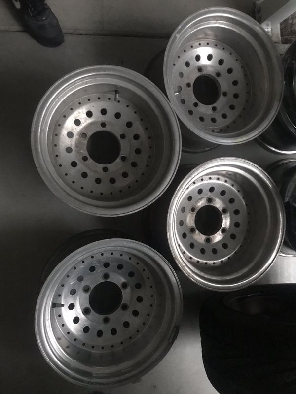 15x10 aluminum wheels Chevy 6x5.5 would also fit Toyota and Nissa 6 lug ...