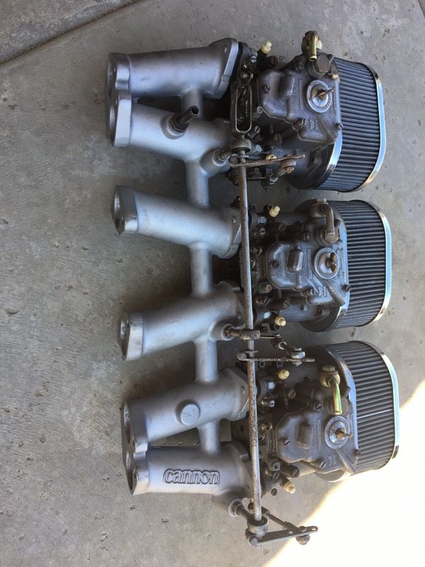 Datsun 240z,260z,280z-triple Weber 40DCOE-Carburetors & Cannon manifold ...