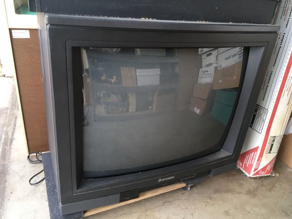 40 inch Mitsubishi tube tv with stand and remote works great 20/- for ...
