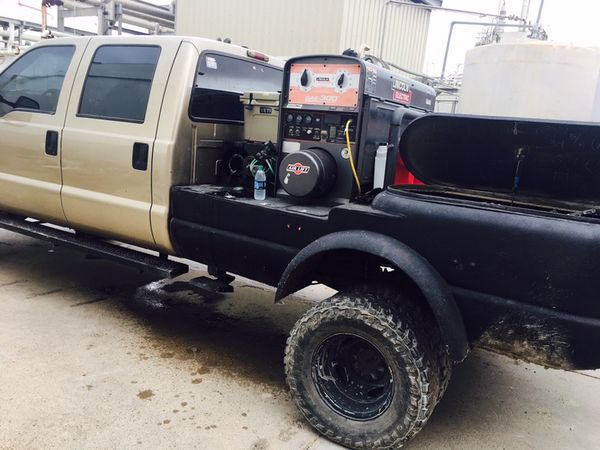 2001 F350 welding rig for sale 4WD, crew cab , custom welding bed and ...