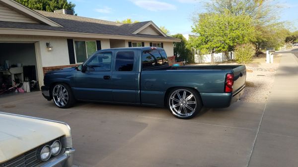 2006 Chevy Silverado 1500 Ext Cab V8 Lowered 24" wheels - $8500obo for ...