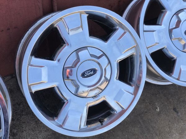 Ford Lincoln factory chrome wheels 17 inch 6 lug bolt pattern 135 mm ...