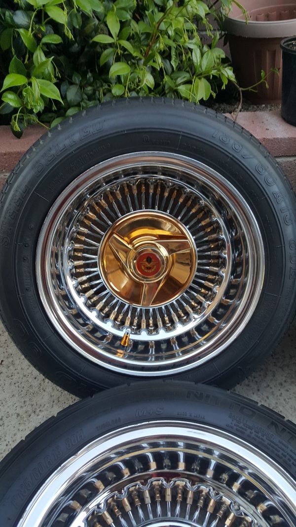 Lowrider wire wheel McLeans tru spoke 4 lug 90s for Sale in Lake ...