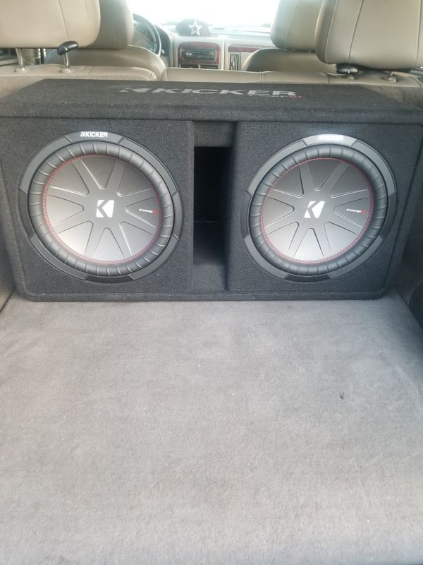 Kicker comp r two 12 inch subwoofers in box for Sale in Ontario, CA ...