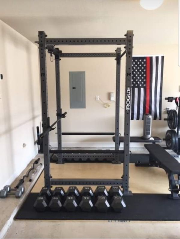 Rogue Fitness RML-490 Squat Stand Power Rack Monster Lite RML490 w ...
