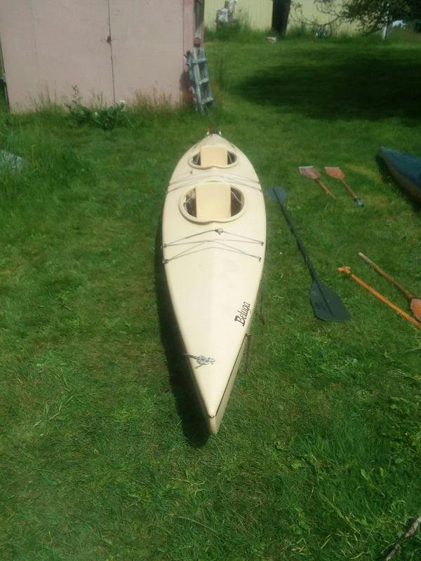 Easy rider tandem kayak beluga 16.5" long fiberglass Kevlar boat canoe ...