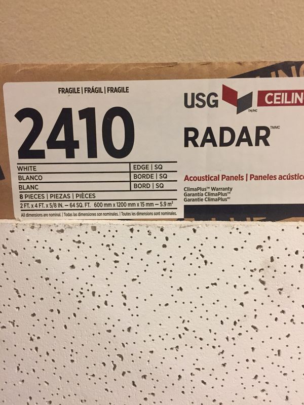 Usg Ceilings Radar Illusion 2 Ft X 4 Ft Acoustical
