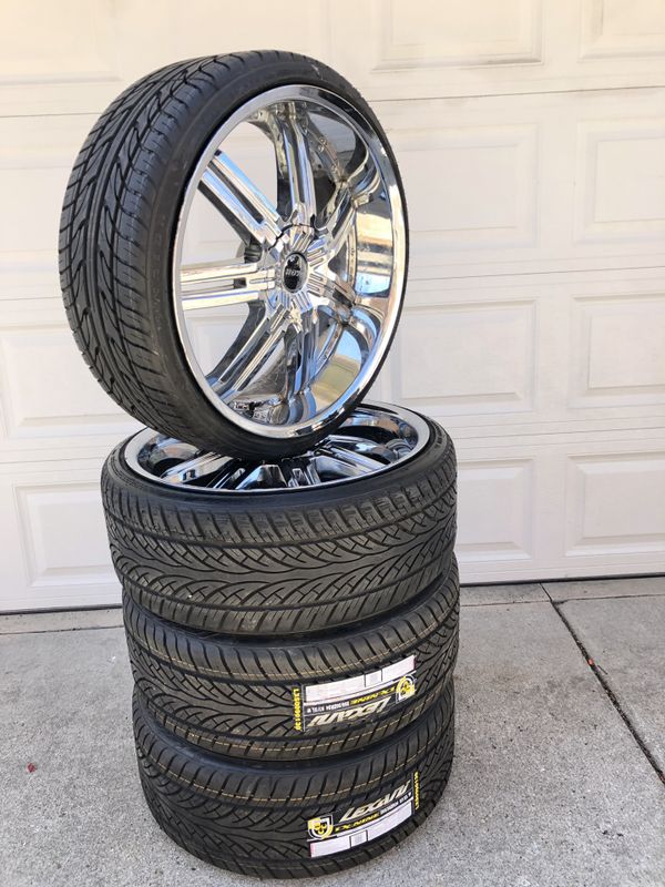 24 Inch HOYO Rims 5 Lug Universal Bolt Pattern Lexani Tires 5x120