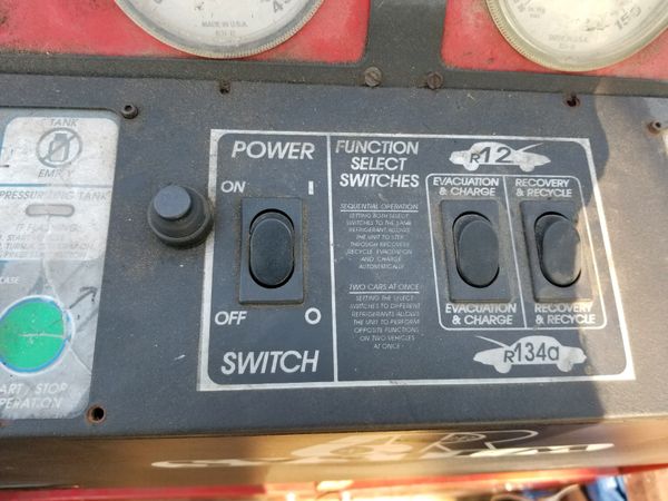 6R A/C dual R12/R134A Freon Machine by White Industries, Serviced and ...