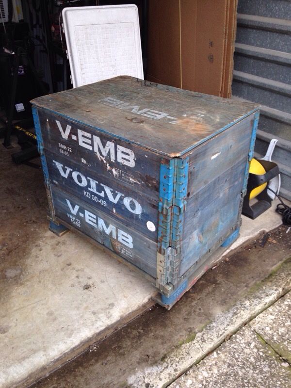 Volvo V-EMB Foldable Modular Wood Crate Container for Sale in Dallas ...