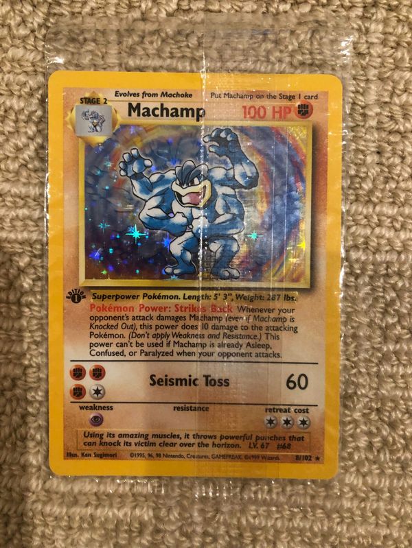 MECHAMP - Original Holographic - Unopened - First Edition Pokémon ...