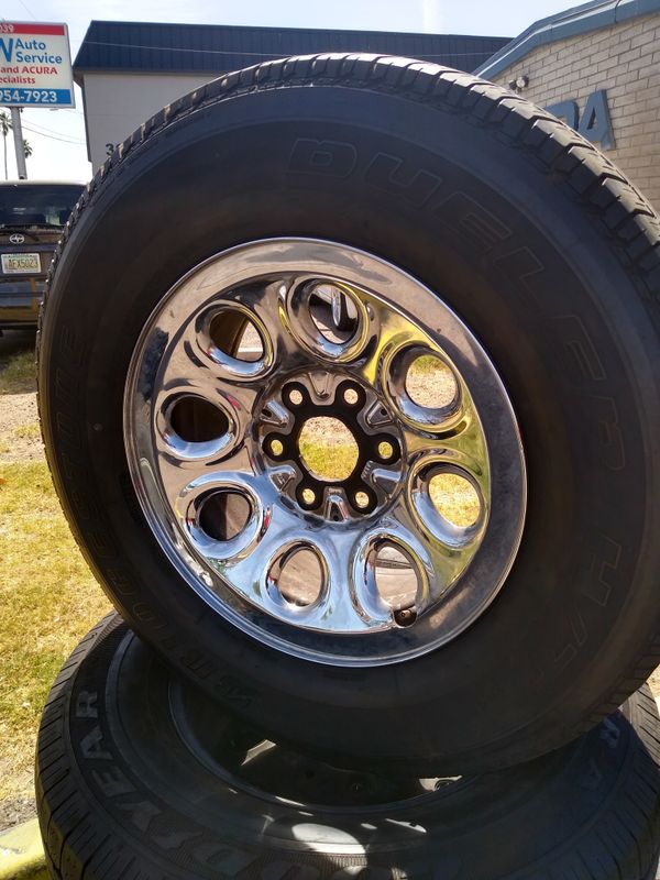 17 inch Chevy Silverado wheels and used tires $270 for Sale in Phoenix ...