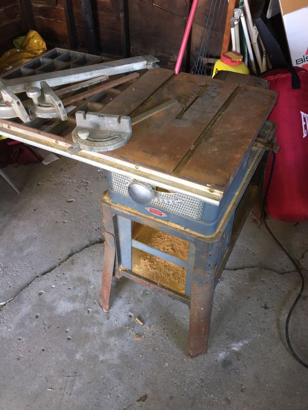 Vintage 1950s craftsman table saw with accessories does work but need ...