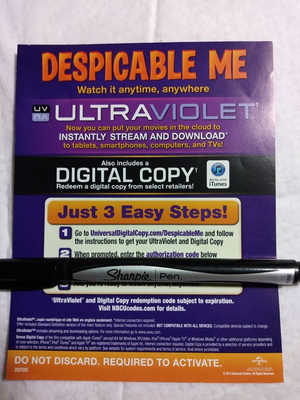 Digital UV Codes 5 Vudu Credits For Trade Or Sale For Sale In Tempe 
