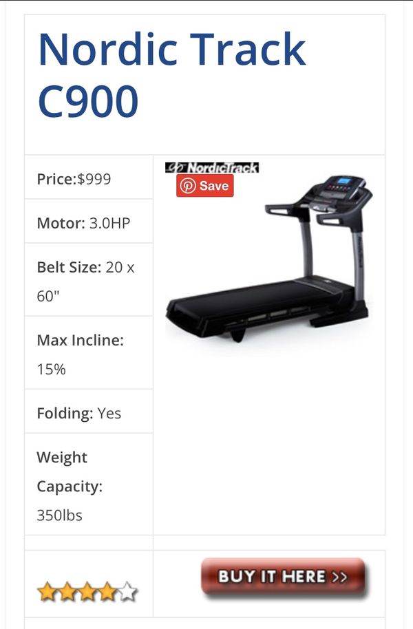 Nordic Track C900 Pro Treadmill for Sale in March Air Reserve Base, CA ...