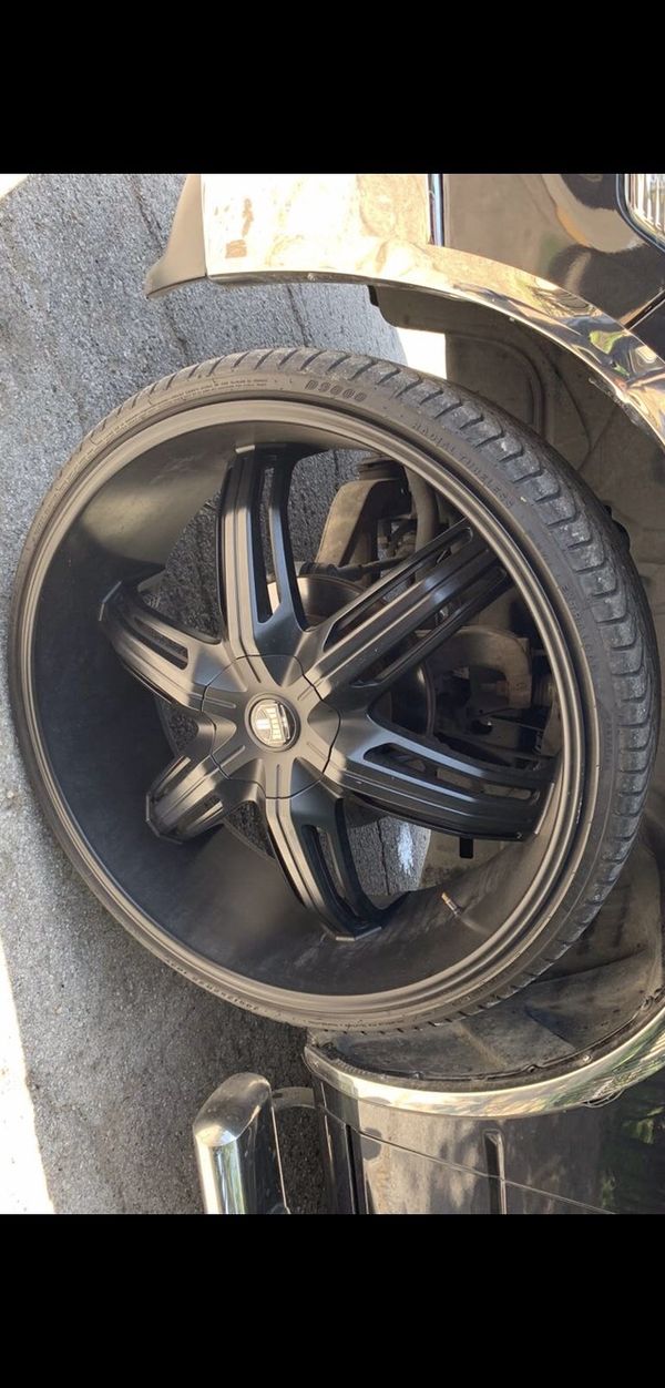 28” DUB Rims and Tires 5 Lug Wheels Dodge Ram 1500 28s Dubs Black 28z ...